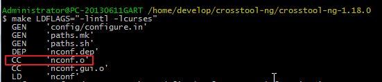 【已解决】Cygwin下make编译crosstool-ng出错：nconf.c:1521:2: error: lvalue required as left operand of ...