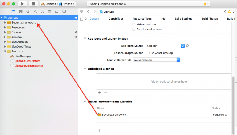 [记录]Xcode中为Swift项目导入Security.framework – 在路上