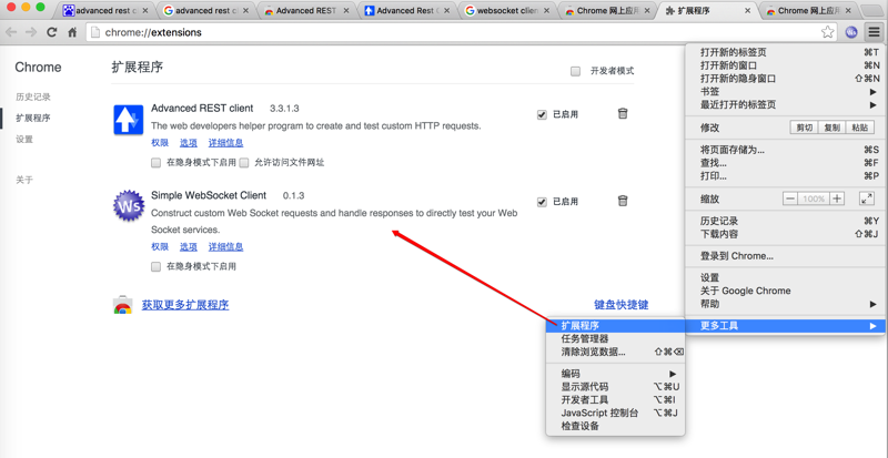 [记录]chrome的websocket插件：Simple WebSocket Client – 在路上