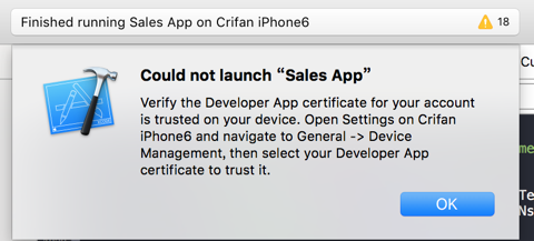 [已解决]Xcode连iPhone真机调试出错：App installation failed This application’s application-identifier ...