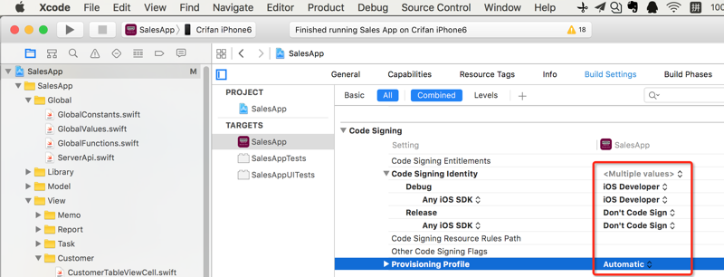 [已解决]Xcode连iPhone真机调试出错：App installation failed This application’s application-identifier ...