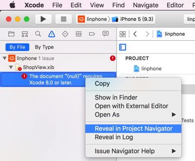 [未解决]linphone-iphone编译出错：The document ShopView.xib requires Xcode 8.0 or later – 在路上