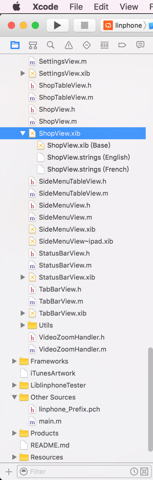 [未解决]linphone-iphone编译出错：The document ShopView.xib requires Xcode 8.0 or later – 在路上
