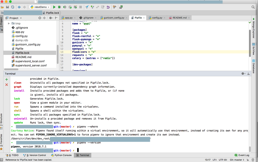 【已解决】PyCharm的terminal终端中pipenv –rm出错：You are attempting to remove a virtualenv that Pipenv did ...