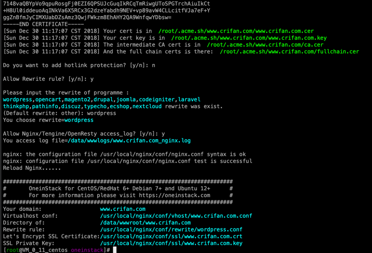 【已解决】OneinStack添加虚拟主机的Let’s Encrypt的ssl证书出错：Let’s Encrypt Verify error! DNS problem: NXDOMAIN ...